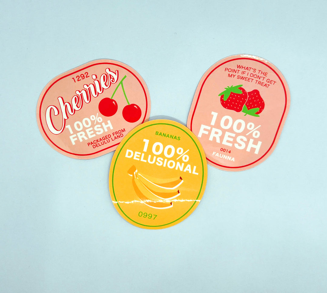 Fruit Label Meme Stickers – faunna